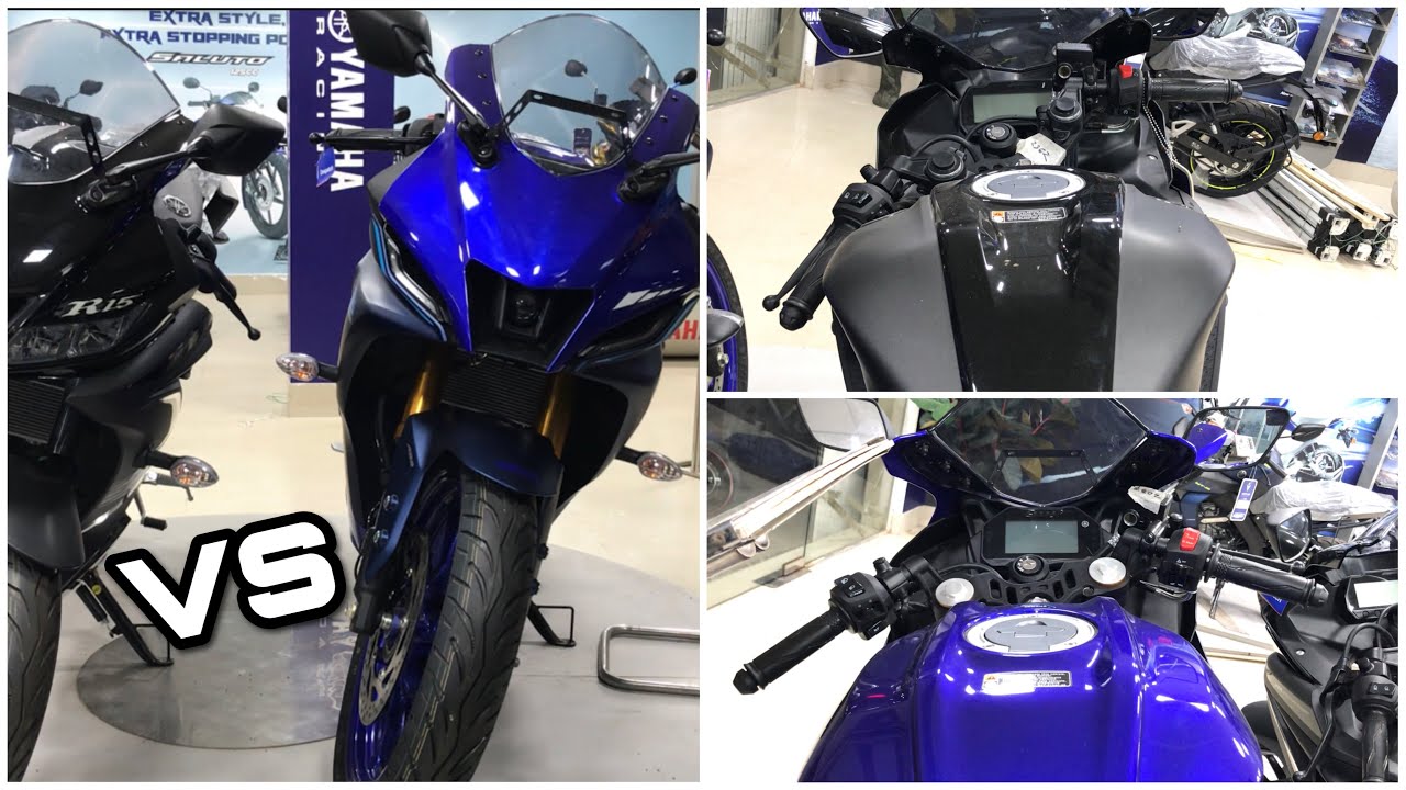 Yamaha R15 V4 & V3 Side By Side - YouTube