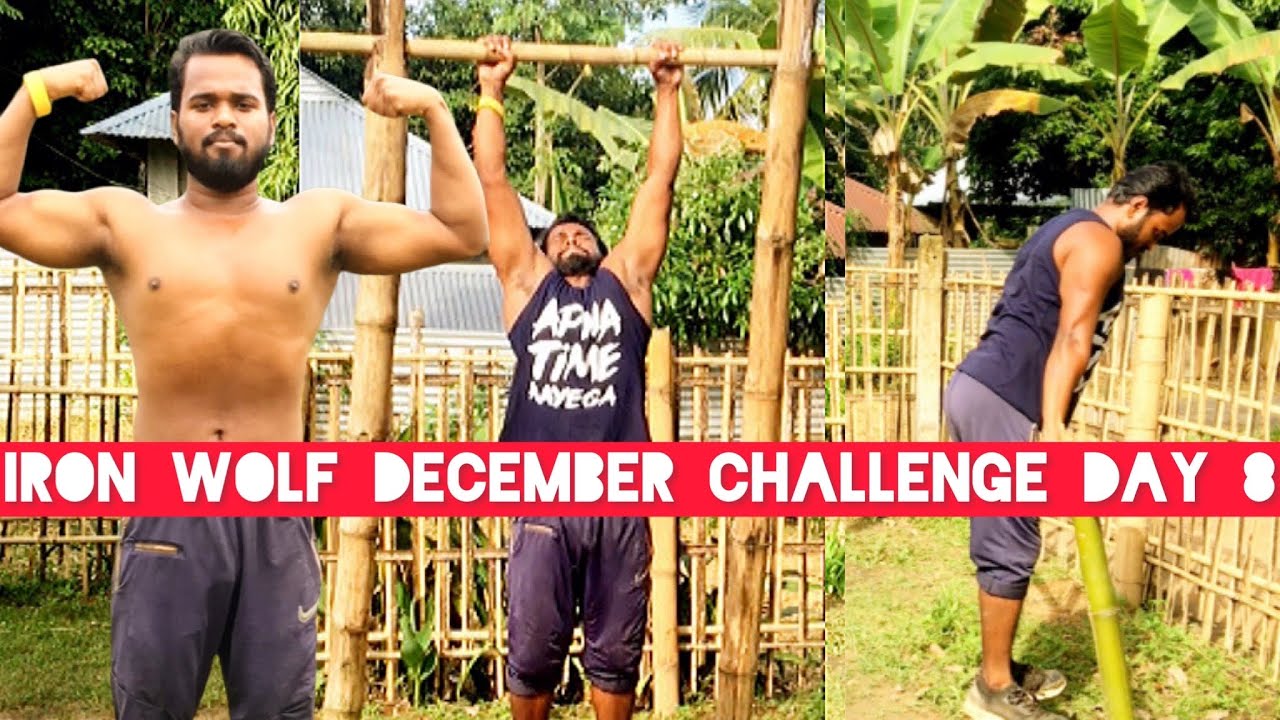 DAY 8 OF 🐺 IRON WOLF WORKOUT DECEMBER 2021 CHALLENGE—Pull ups,Chin ups ...