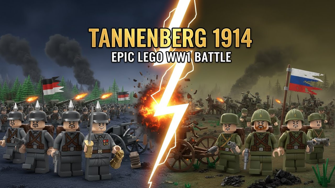 LEGO WW1: Battle of Tannenberg 1914 | Epic German Encirclement vs ...