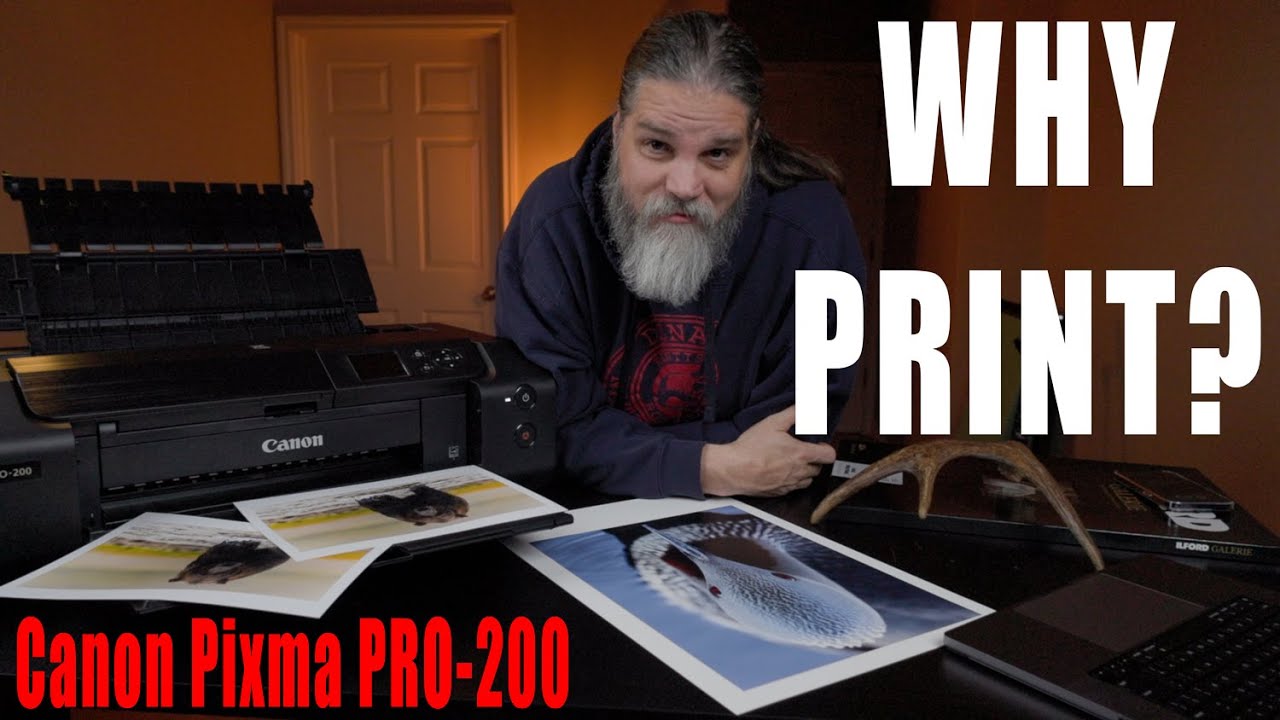 Canon Pixma PRO-200 Printer -PRINT GIVEAWAY DETAILS ! - YouTube