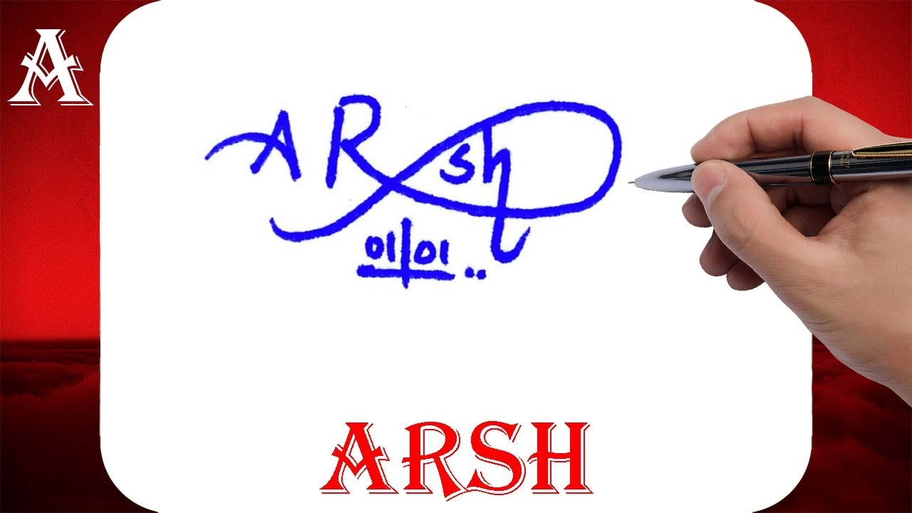 How to signature your name | Autograph | Billinioare signature | Arsh ...