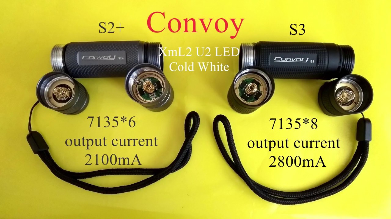 Convoy flashlights S2+ and S3 - YouTube