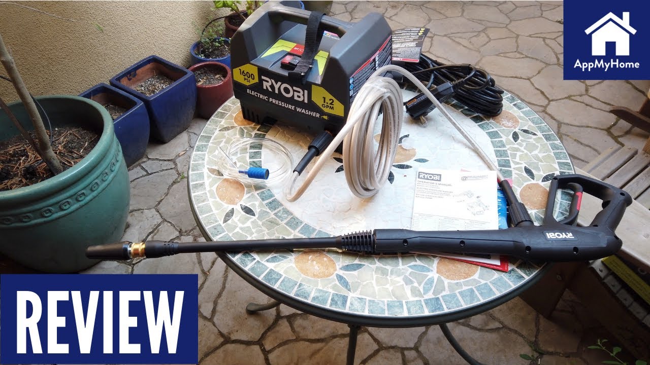Ryobi 1600 PSI 1.2 GPM Electric Pressure Washer | Unboxing and Review ...