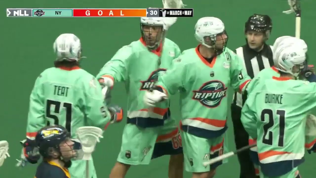 Jeff Teat puts massive four goals in Riptide loss - YouTube