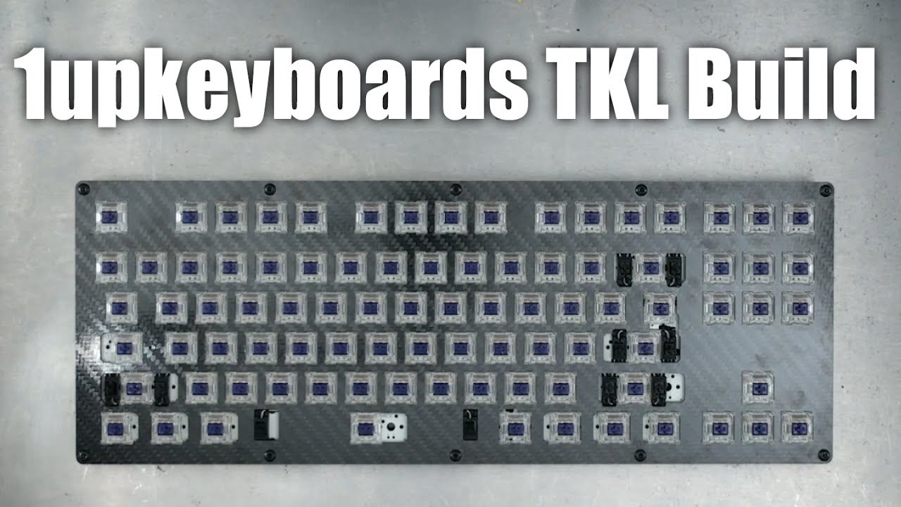 1upkeyboards TKL with Tactile Zealios 67g switches mechanical keyboard ...