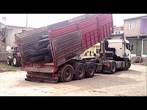 çelikler inşaat tutak-damperli tır la demir indirme