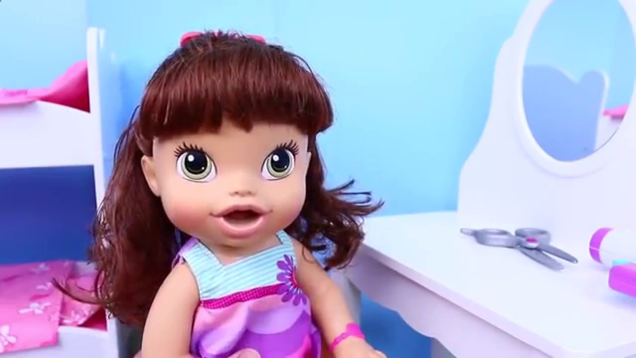 BABY ALIVE Doll Vanity KidKraft Wooden Furniture Bedroom Set & Lucy ...