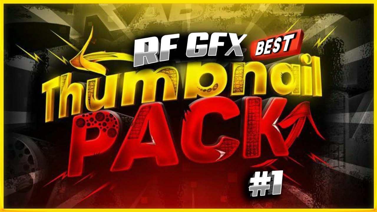 BEST THUMBNAIL GFX PACK BY RF GAMING #1 | STOCKS| OVERLAYS| BRUSHES ...