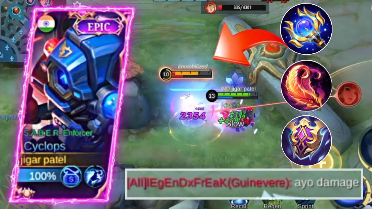 CYCLOPS ONE SHOT CRAZY DAMAGE | CYCLOPS BEST NEW BUILD | CYCLOPS MOBILE LEGENDS - YouTube