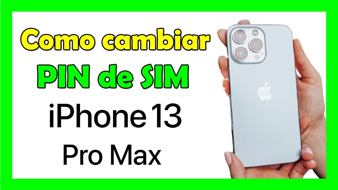 Como cambiar PIN en iPhone 13 Pro Max - YouTube
