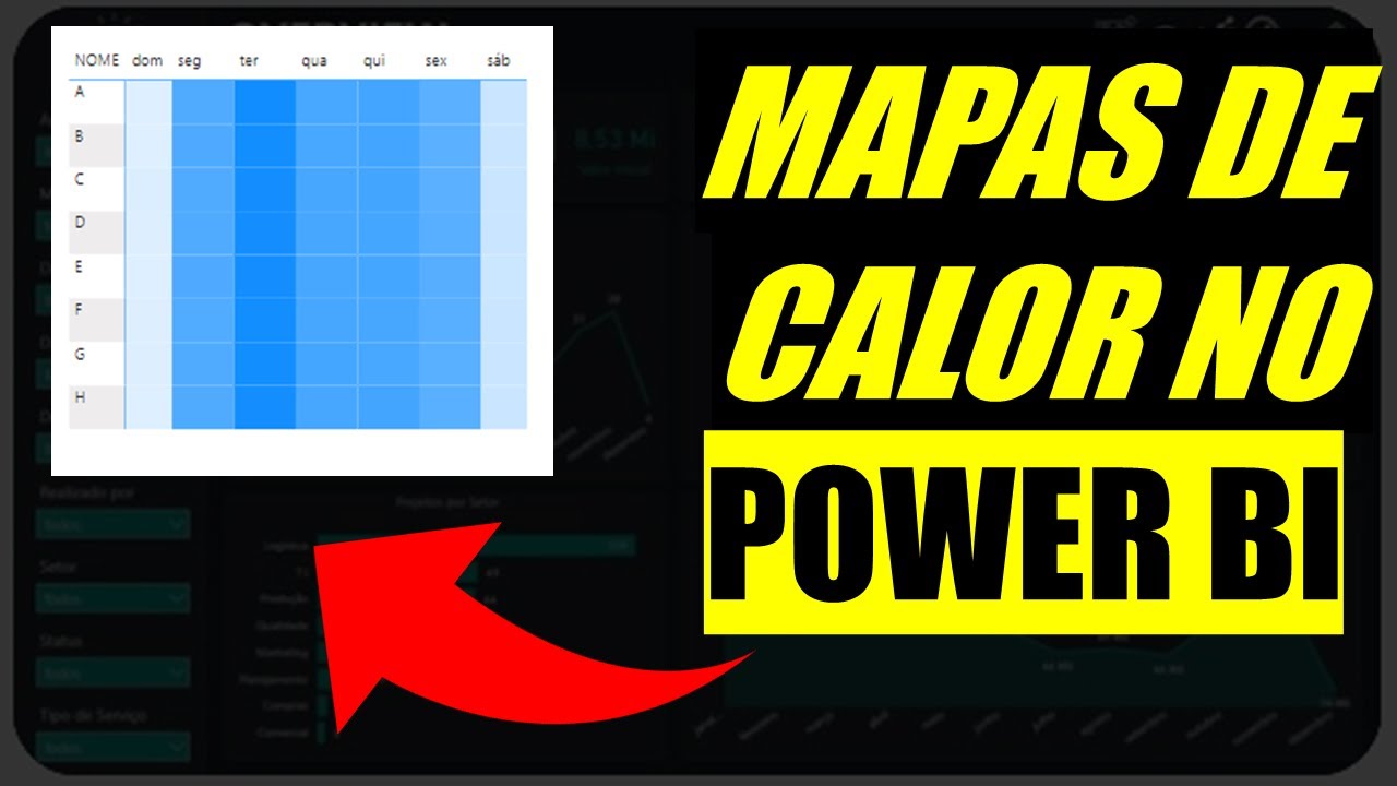 COMO CRIAR MAPAS DE CALOR NO POWER BI - ESSA É A FORMA MAIS SIMPLES ...