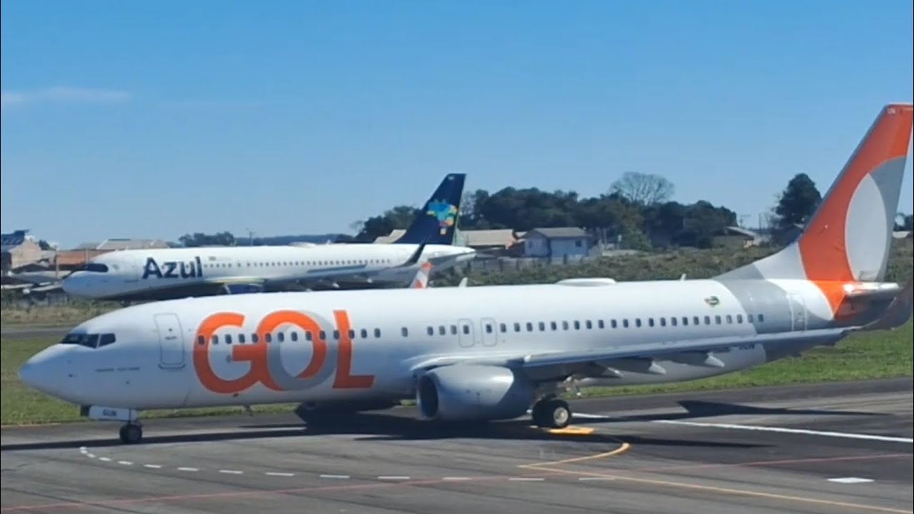 Pouso do Airbus A320N (PR-YRH) | Decolagem do Boeing 737-800 (PR-GUN ...