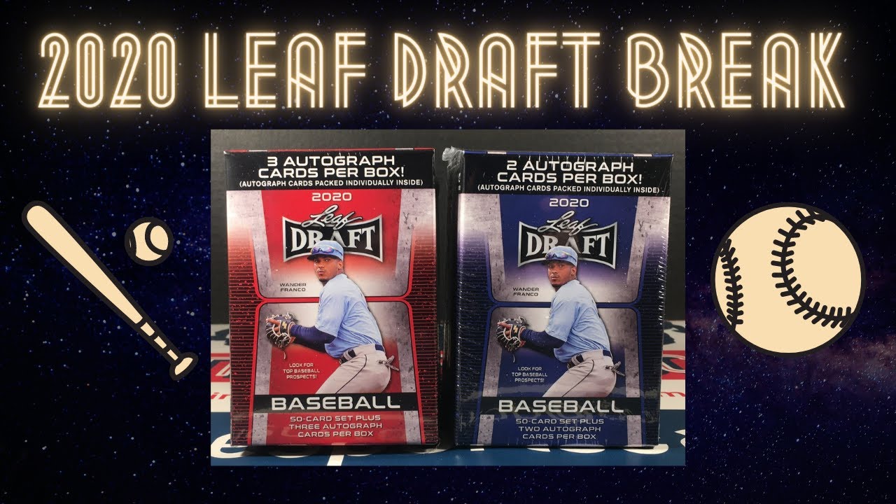 2020 Leaf Draft Baseball Break Retail PLUS Hobby Blaster Breaks - YouTube