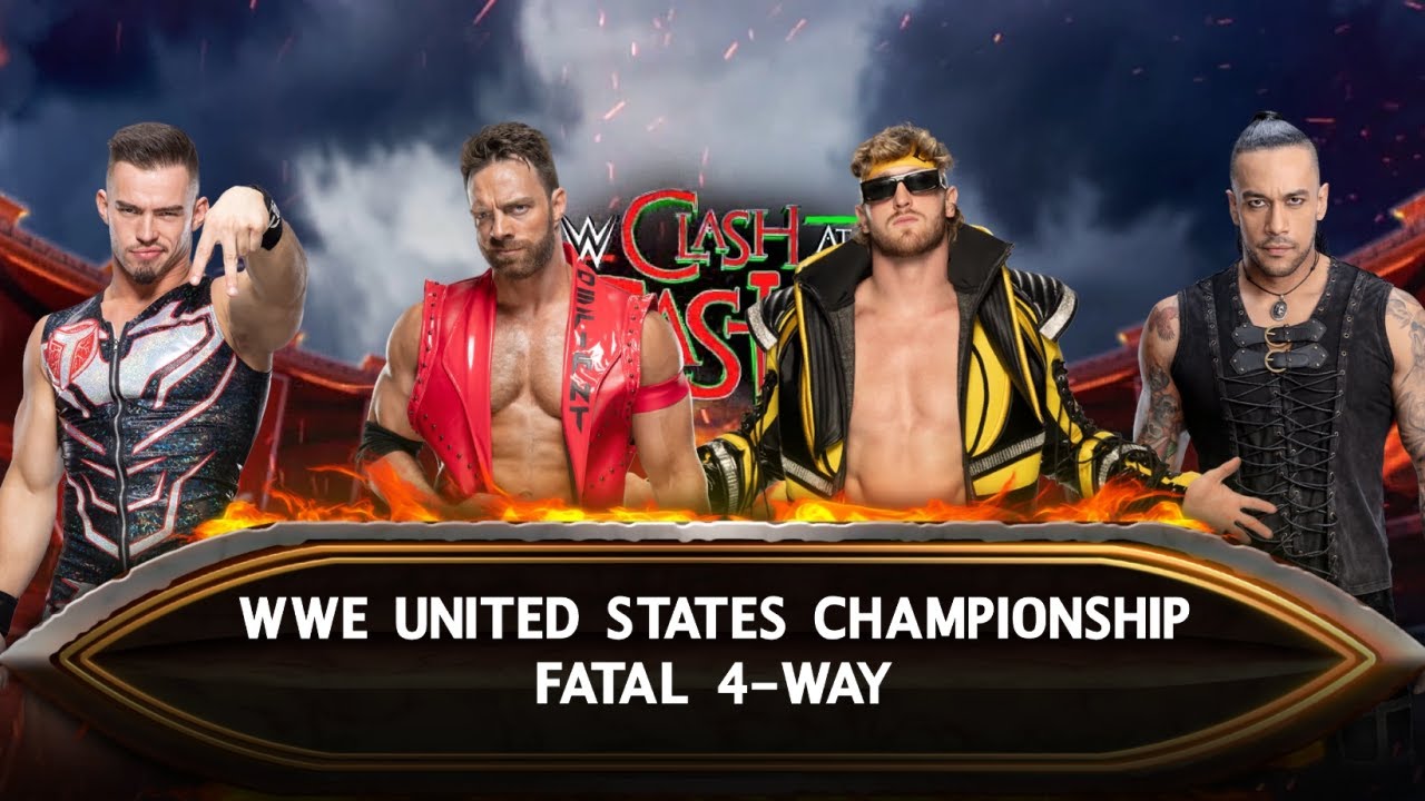 WWE 2K23 Austin Theory vs Damien Priest vs LA Knight vs Logan Paul ...