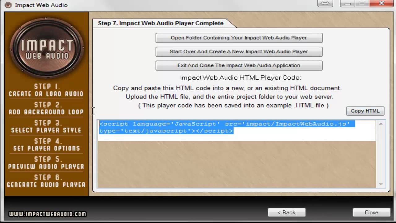 Impact Web Audio Tutorial - YouTube