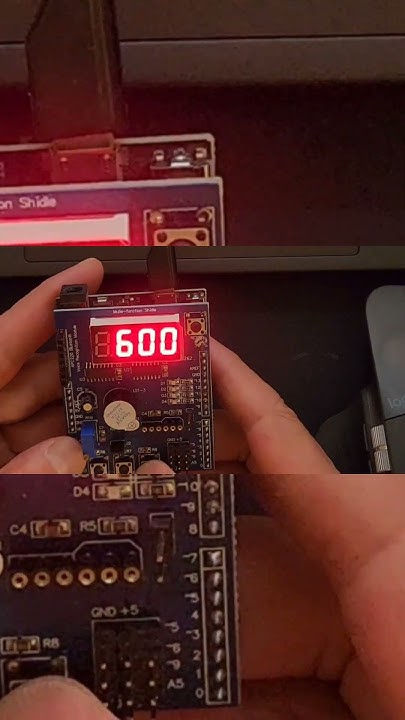🕒 Arduino Uno Project - Countdown Timer & 24-Hour Alarm Clock Using Multi-function Shield # ...