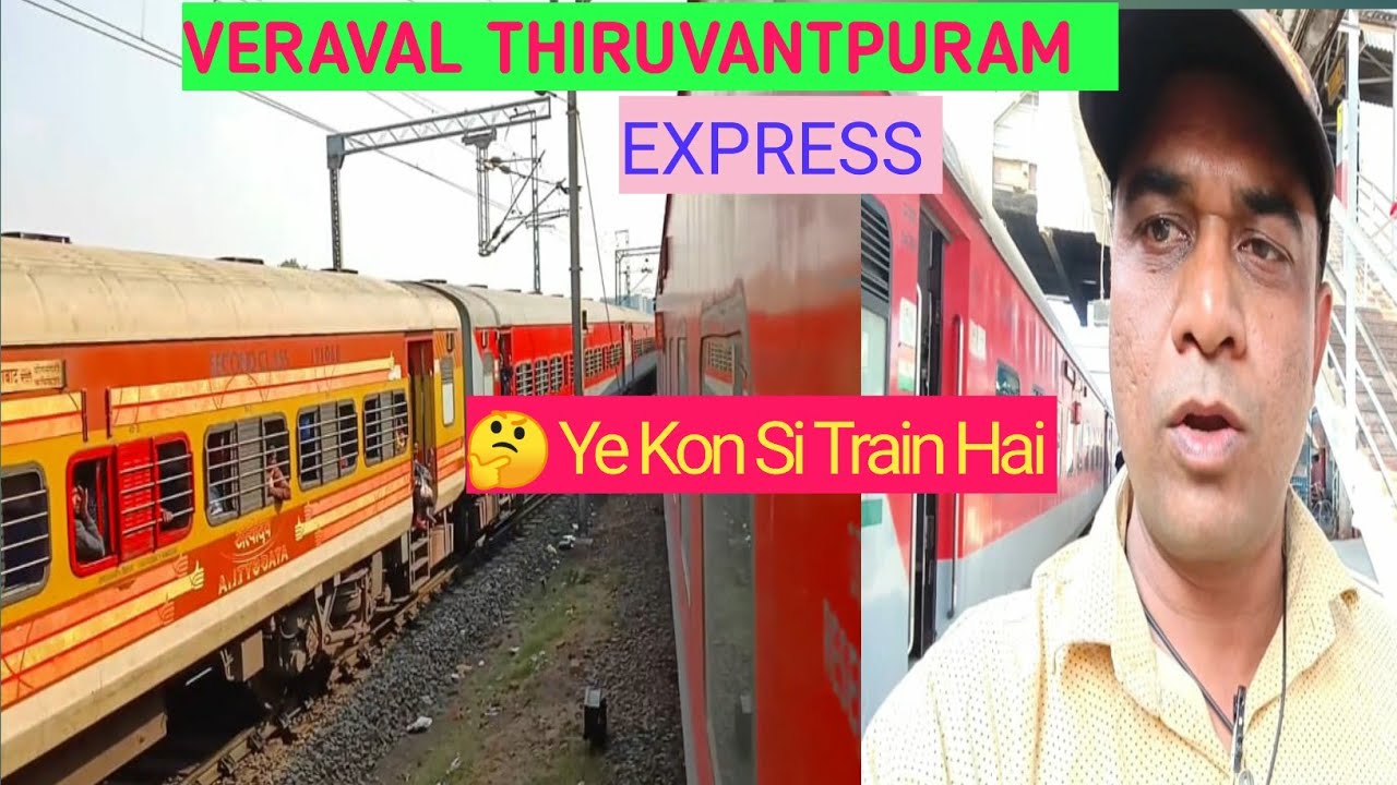 Veraval Trivandrum Express Journey | Part 2 | Parallel Train Race ...