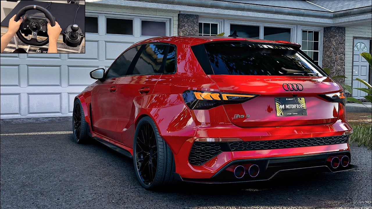 Audi RS3 Sportback - The Crew Motorfest | Logitech G920 Steering Wheel ...