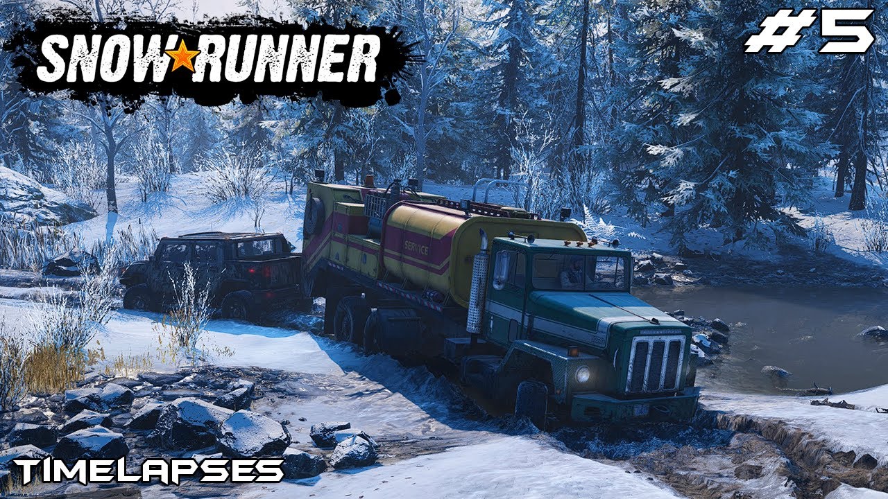 SNOWRUNNER Gameplay Part 5 - RESCUING HUMMER H2 AND EXPLORING ALASKA ...