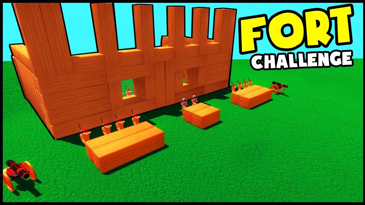 GIANT Box Fort Challenge! Wooden Toy Battle Simulator - Wooden Battles ...