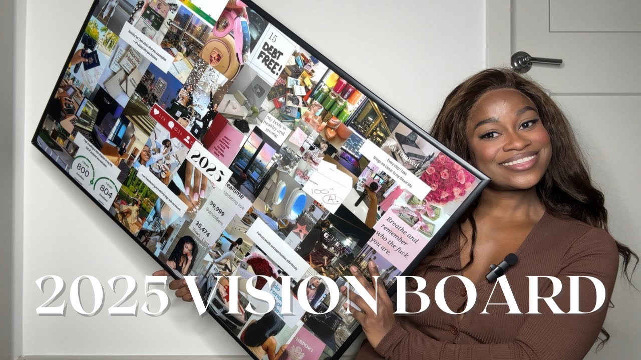 CREATING MY 2025 VISION BOARD: Let’s manifest together! - YouTube