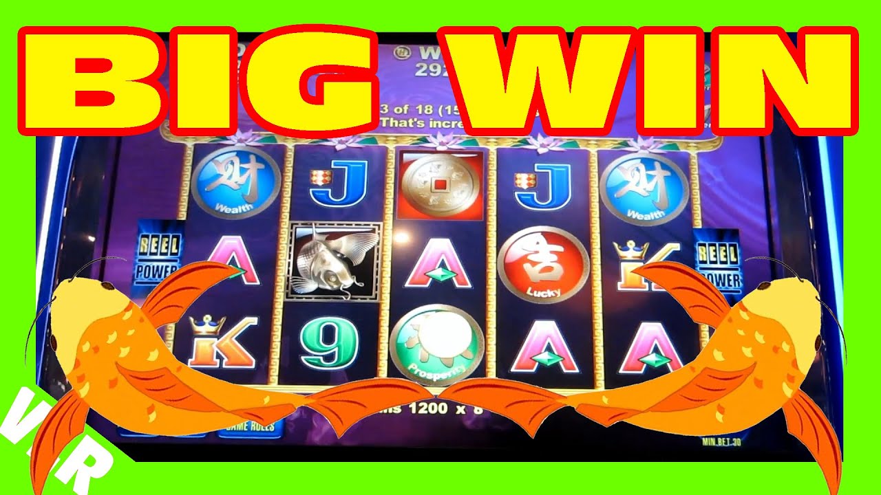 BIG WIN @ MAX BET - 5 KOI DELUXE - Slot Machine Bonus RETRIGGER - YouTube