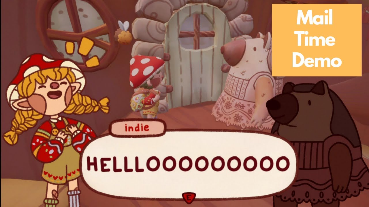 Mail Time Demo - a relaxing, cottagecore adventure - YouTube