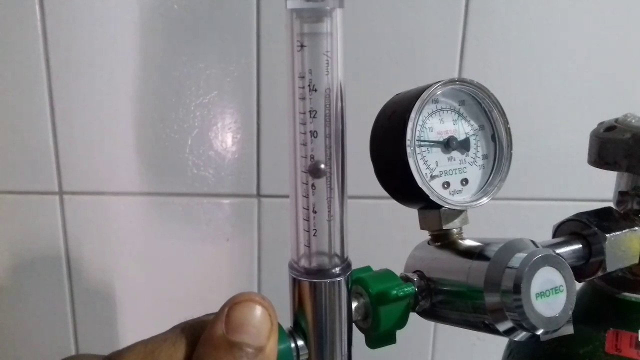 Fluxômetro 1 a 15 LPM - YouTube