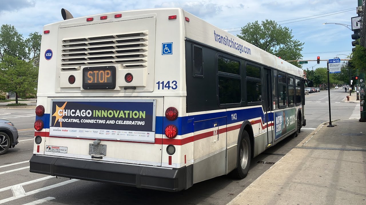 CTA On Board Riding 2006 New Flyer D40LF Bus 1143 on Route 30 South ...