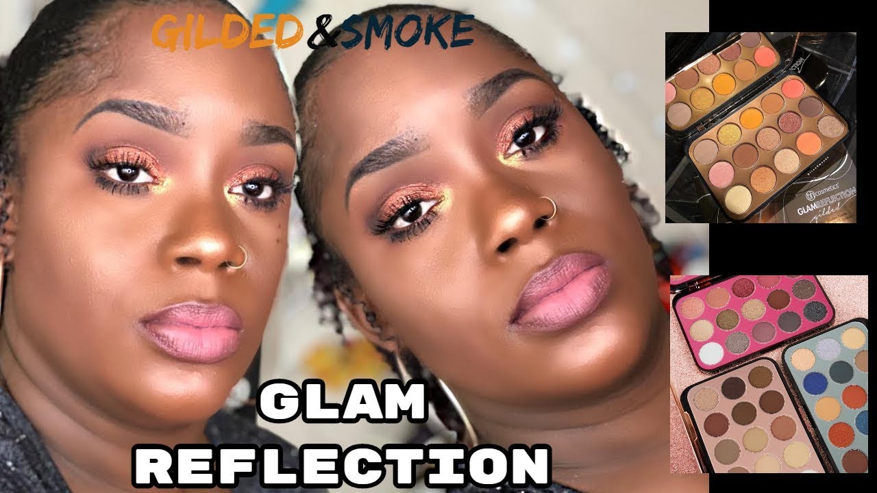 New BH Cosmetics Glam Reflections Gilded & Smoke Palette Review | Mini Tutorial | Queen of ...