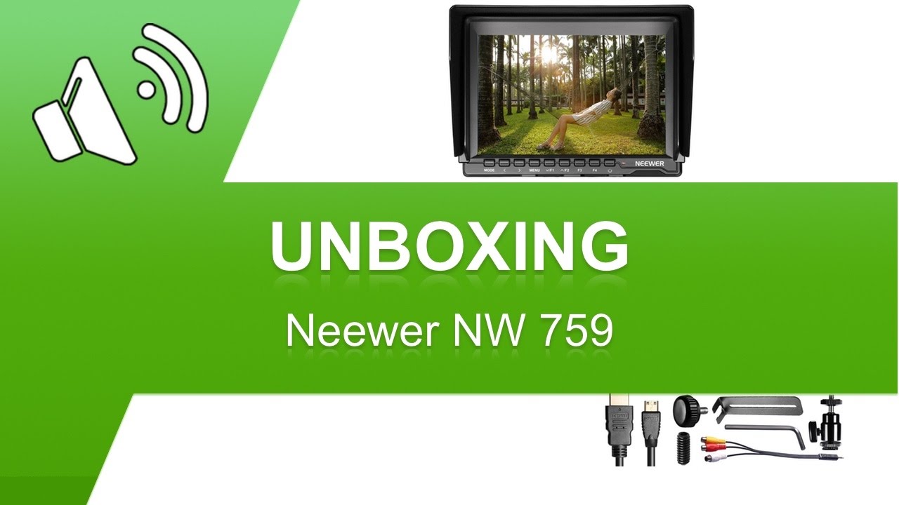 UNBOXING: Neewer NW 759 externer Kamera Monitor - YouTube