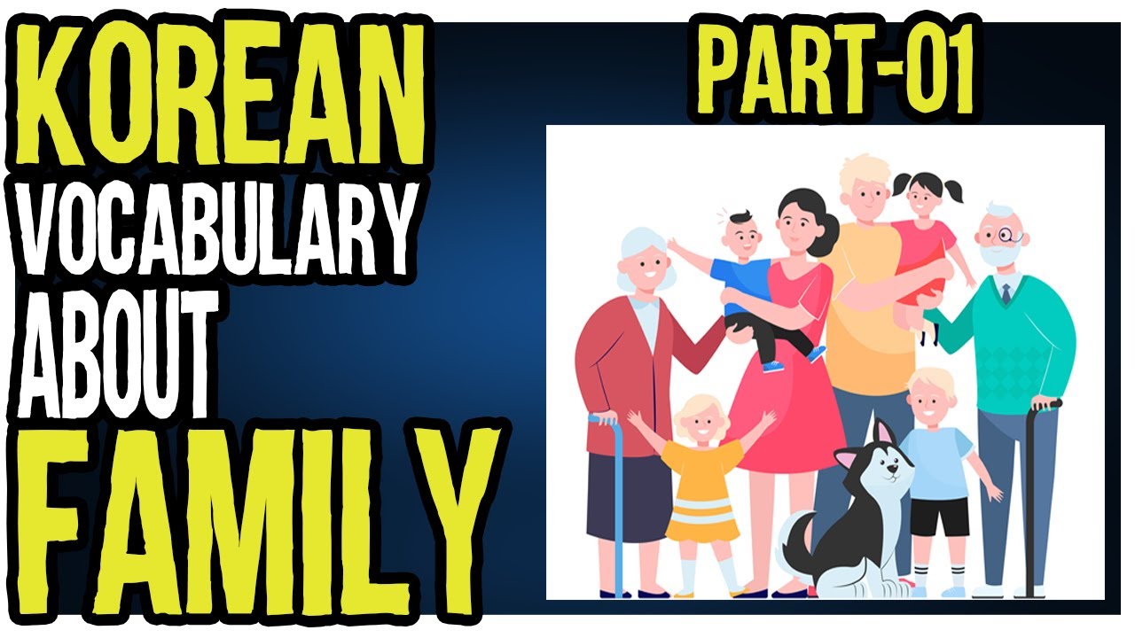 Korean Vocabulary about Family | Part-1 | Korean Words | Learn Korean ...