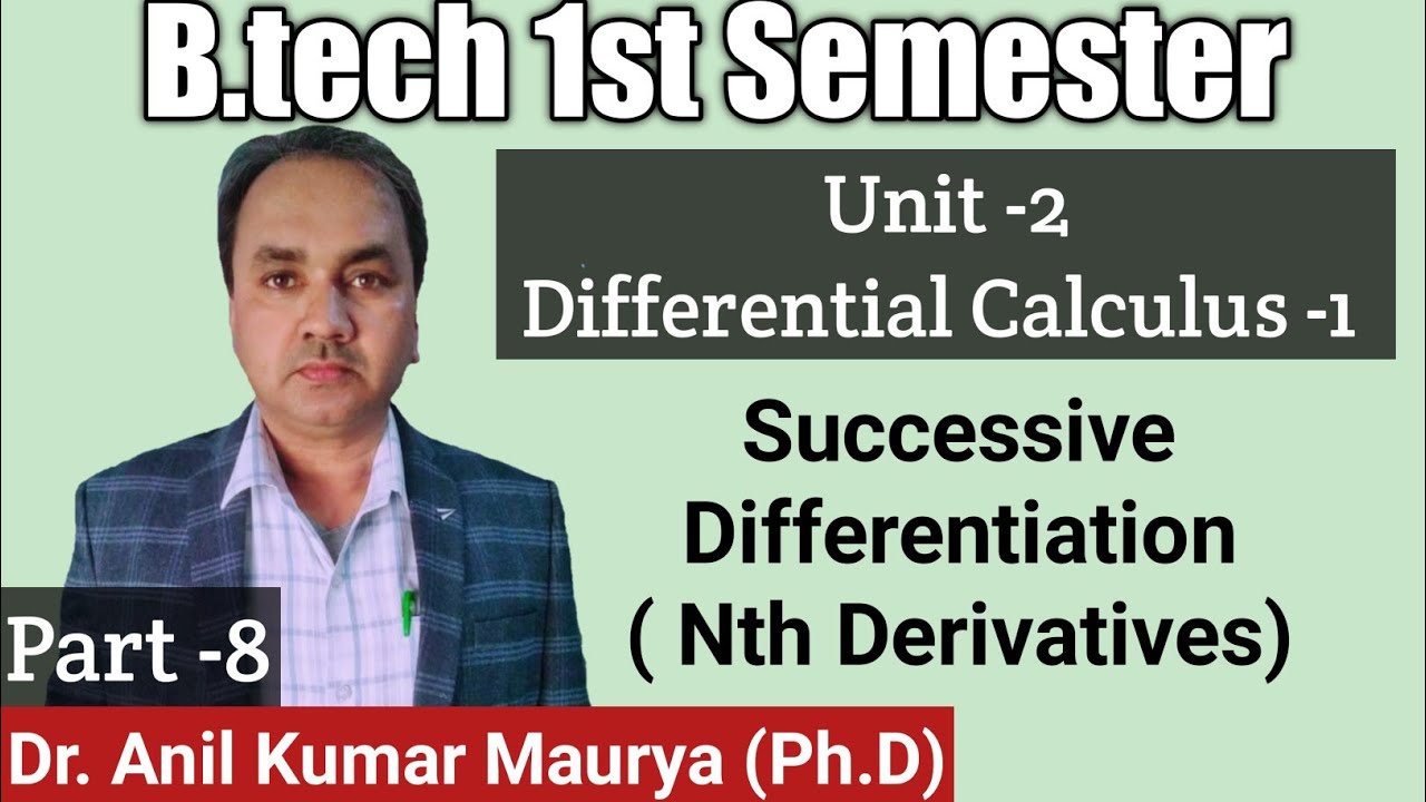 Successive Differentiation (Nth Derivatives) Important Questions -8 ...