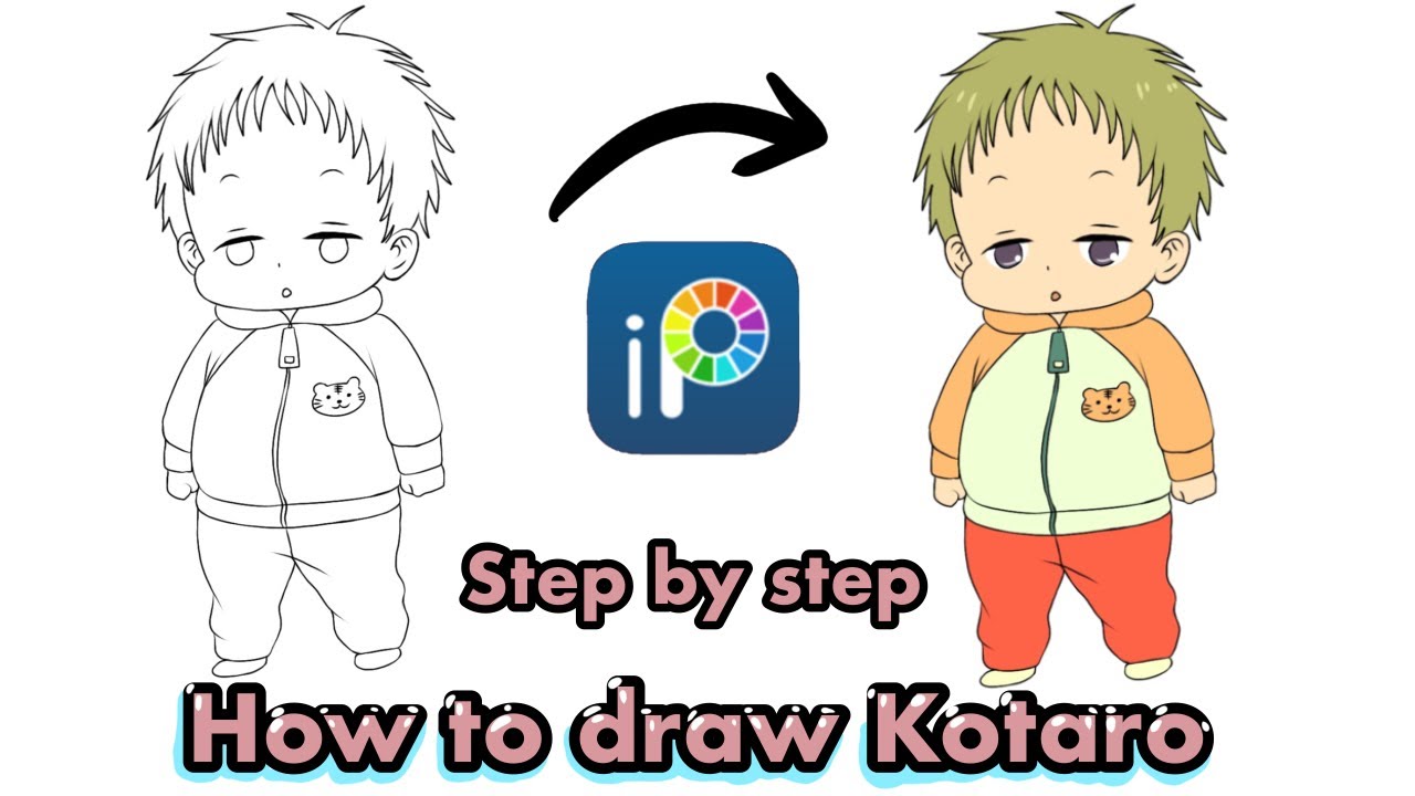 How to draw kotaro from gaukuen babysitters || ibis paint x tutorial ...