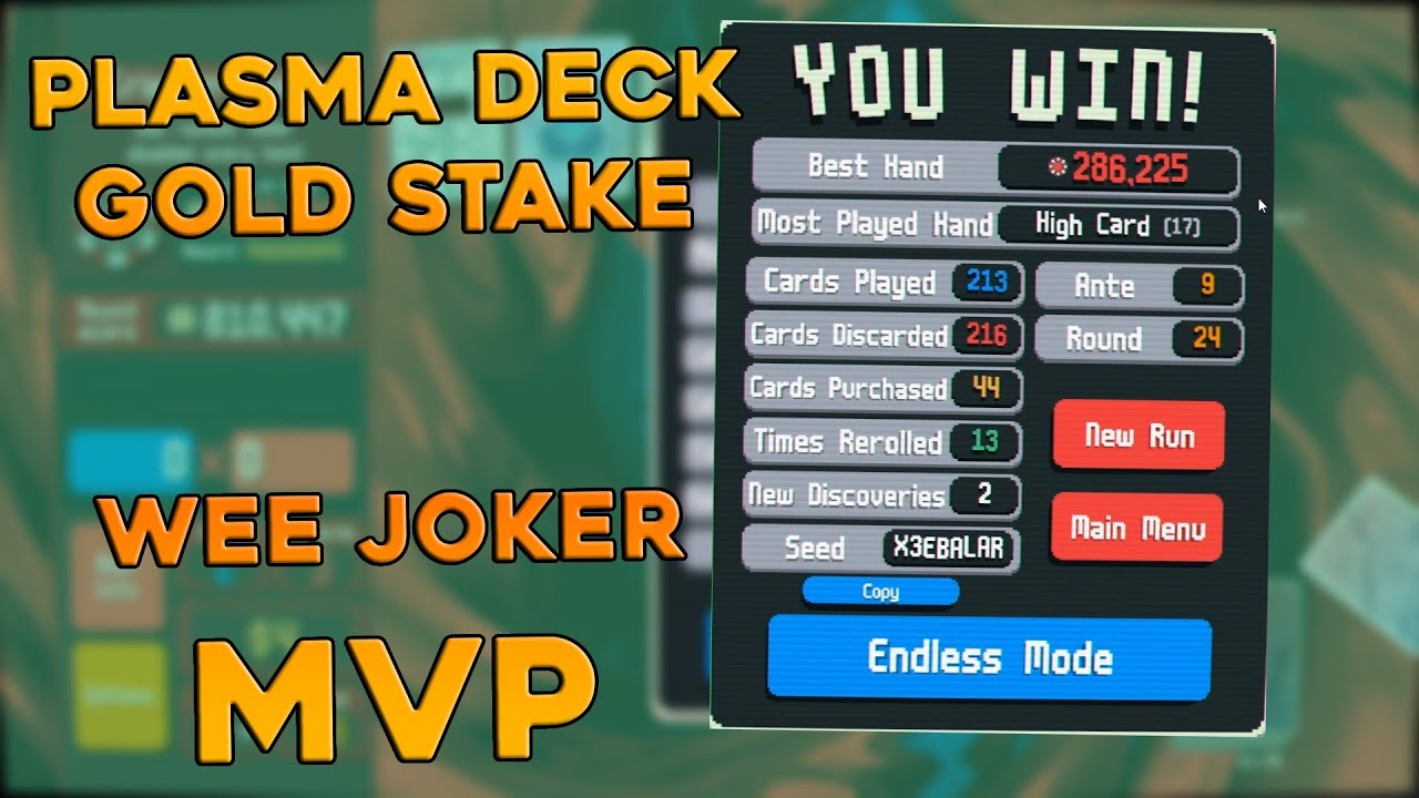 i finally beat gold stake :) | Balatro - YouTube