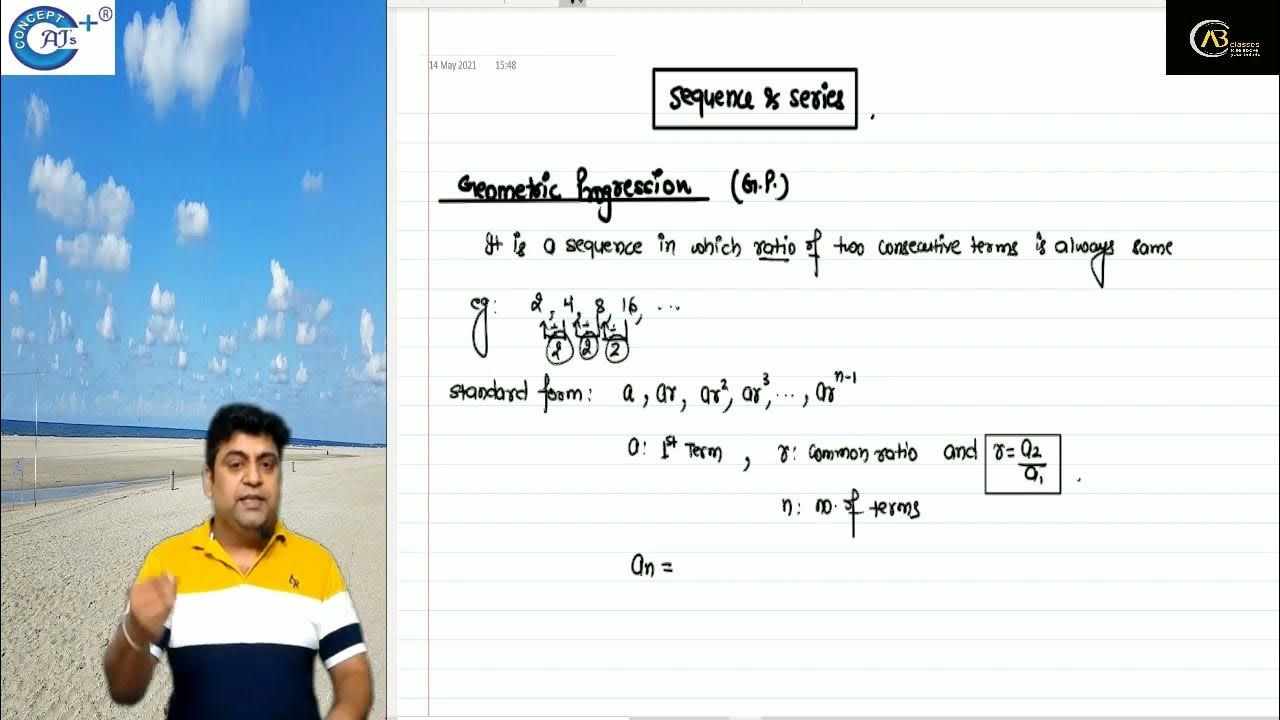Sequence & Series Lec 1 II 11th NCERT Ex 9.3 G.P II Ashish Bhatia Maths - YouTube