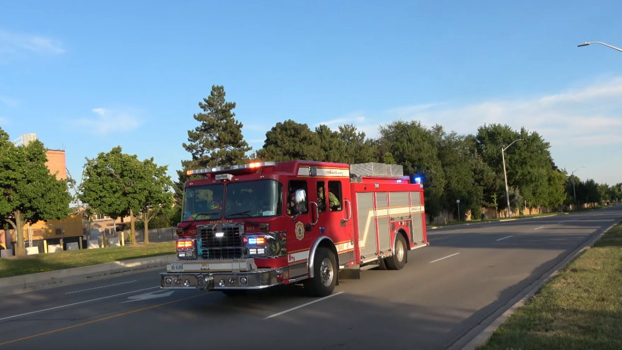 (HORN) Markham Fire Engine 941 Responding - YouTube