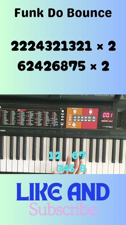 FUNK DO BOUNCE | Easy Piano Tutorial | #popular Viral Song | SFM😉😉 - YouTube