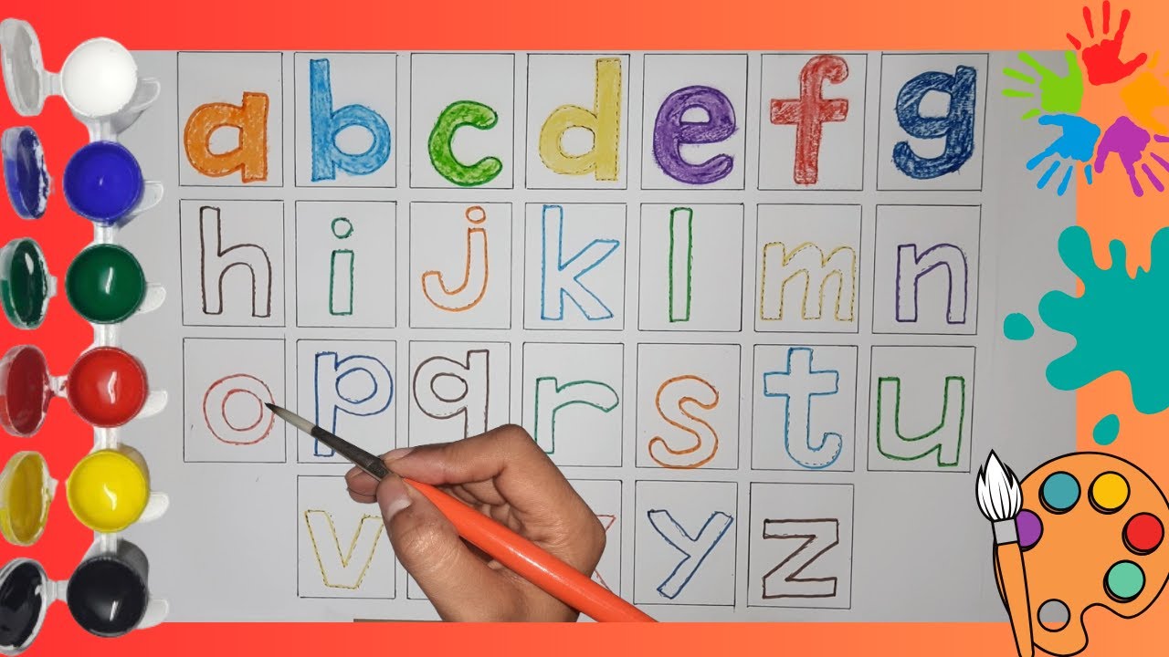 🎨 ABCs & Counting for Kids with Bright Colors | ABCD for Kids ...