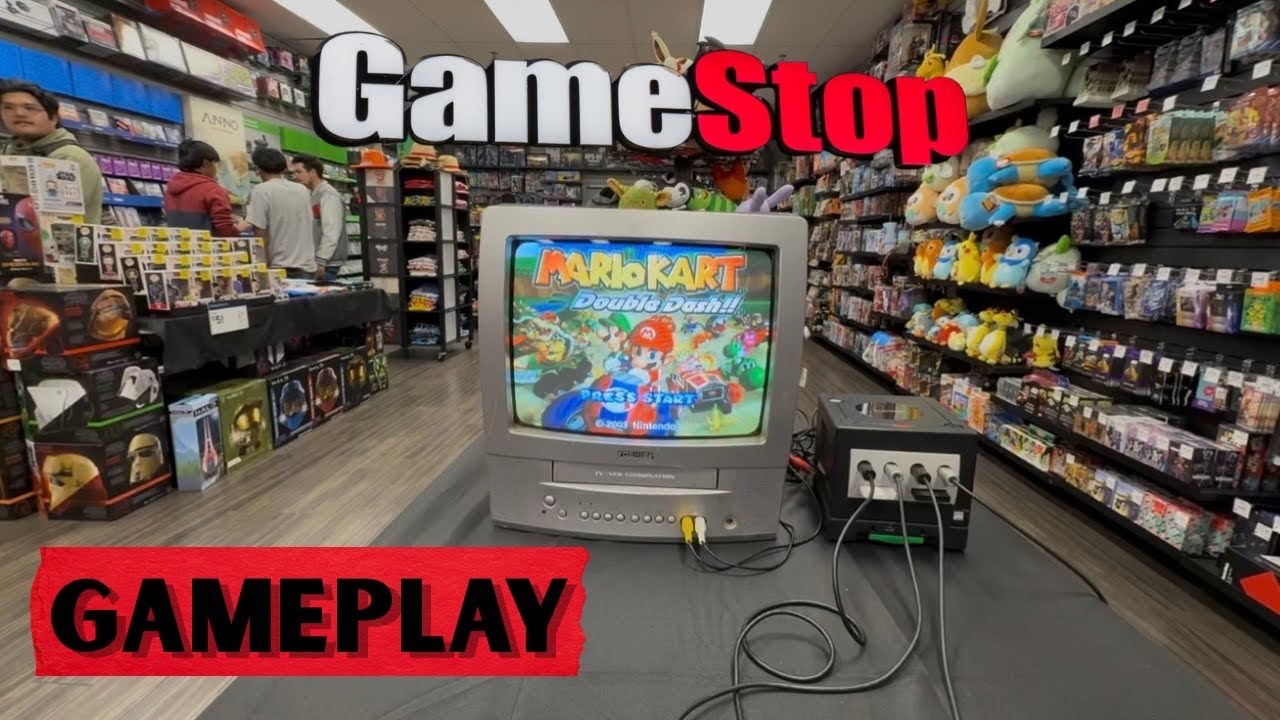 Mario Kart Gameplay in GameStop - YouTube