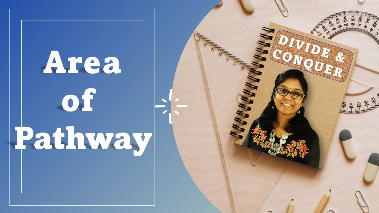 Mensuration | How to calculate the Area of a pathway - YouTube