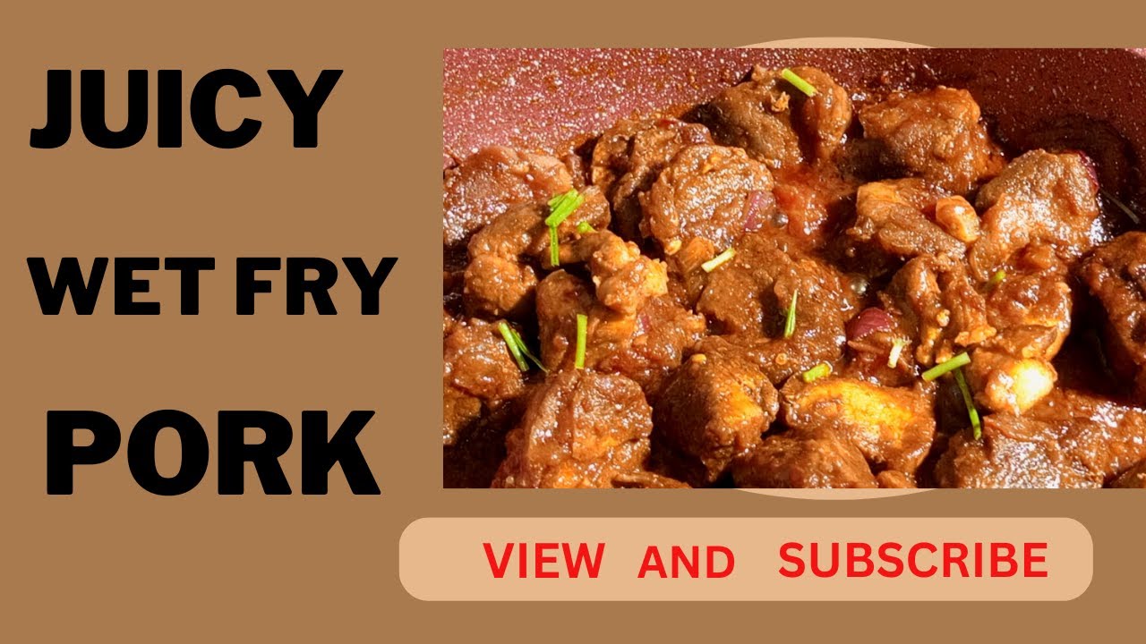 HOW TO COOK KENYAN WET FRY PORK - YouTube
