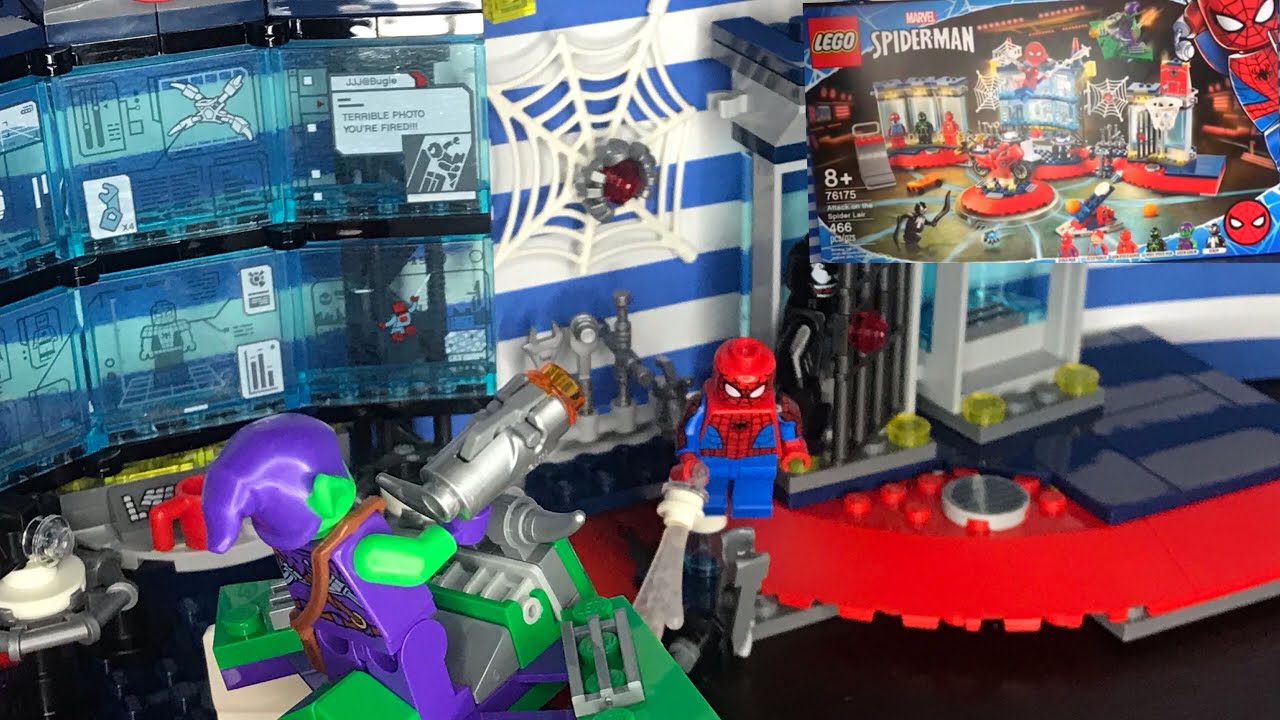 LEGO Spider-Man:76175 Marvel Spider-Man Attack on the Spider Lair Set ...