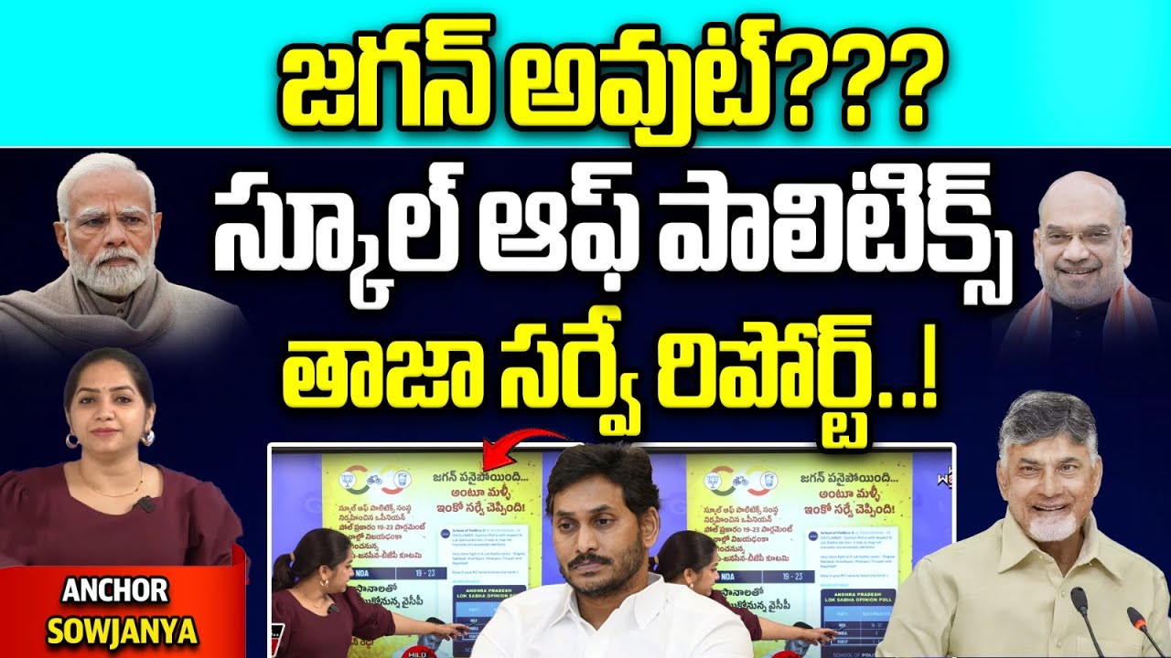 School Of Politics Latest Survey In AP | NDA | INDIA | YSRCP | Lok ...
