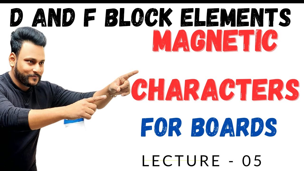 MAGNETIC MOMENT of D BLOCK ELEMENTS @letmeteachchem - YouTube