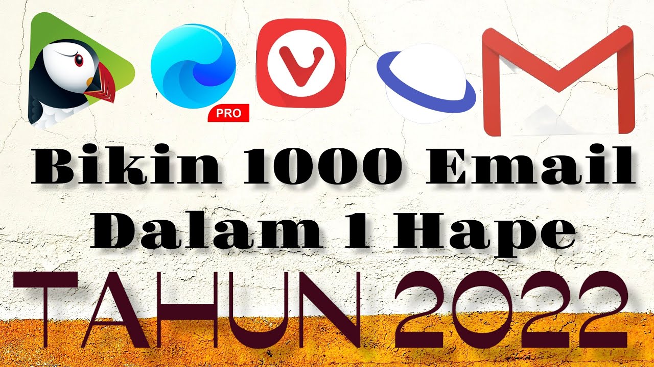 Cara Bikin Email Banyak Dalam 1 Hape - YouTube