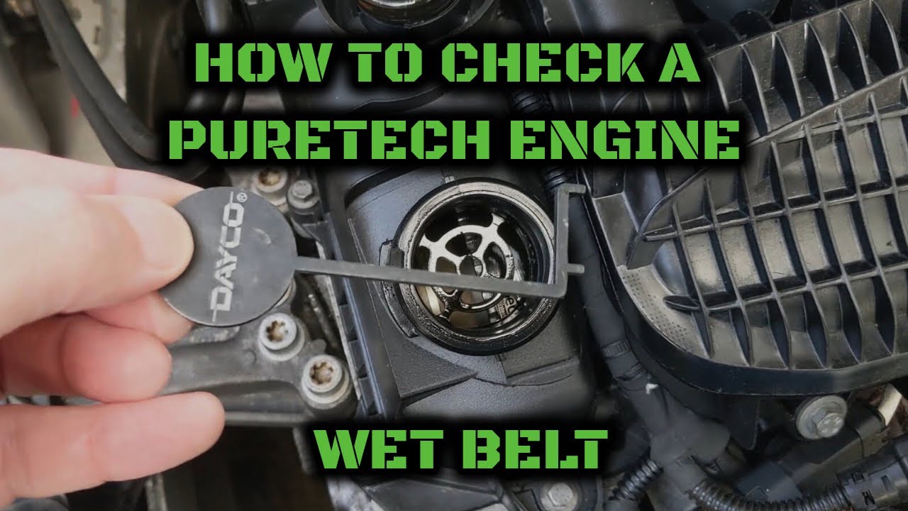 How to check a PureTech Engine Wet Belt - YouTube