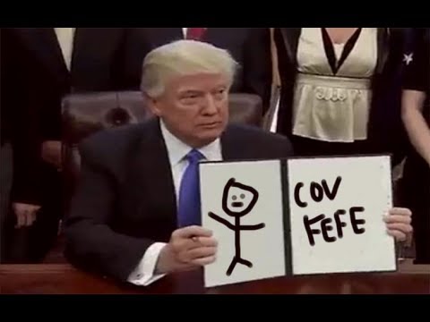 US President Donald Tram tweeted the word Kovf - YouTube