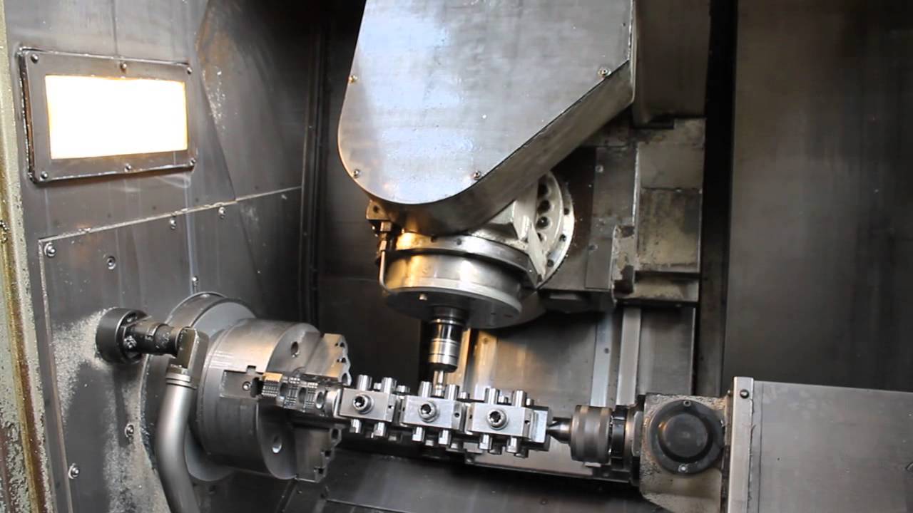 fazowanie Okuma Multus B300 - YouTube