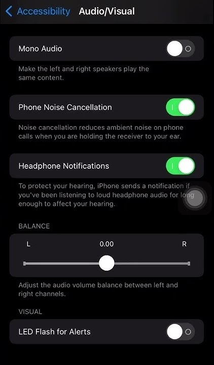 Adjust Left Right Audio Balance on iPhone | #shorts - YouTube